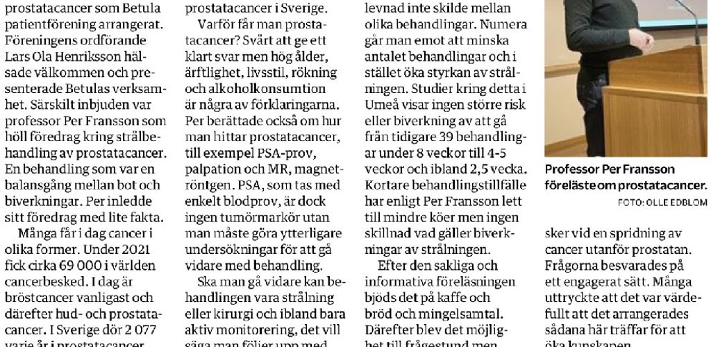 Professor Per Fransson, Onkologen, utbildade sig till sjuksköterska ...